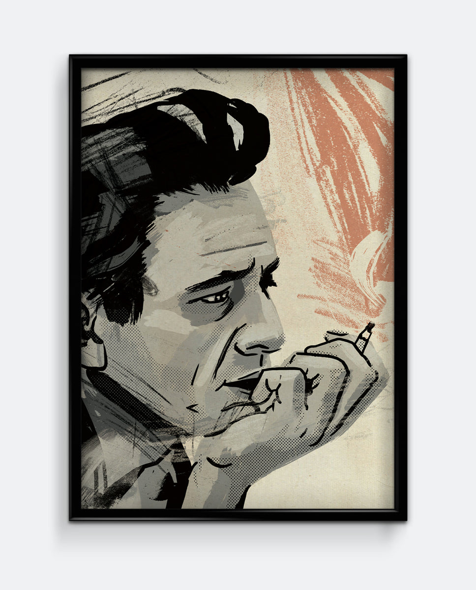 Johnny Cash Print – Wallberry