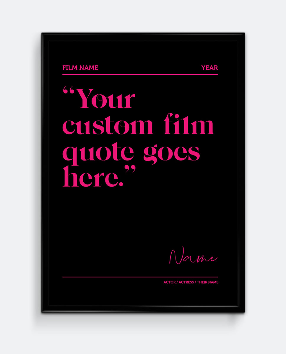 Personalised Movie Quote Print #2 – Wallberry